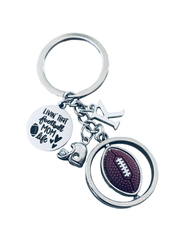 Football Mom Keychain – Personalized Sports Charm Gift for Moms - Jules ...